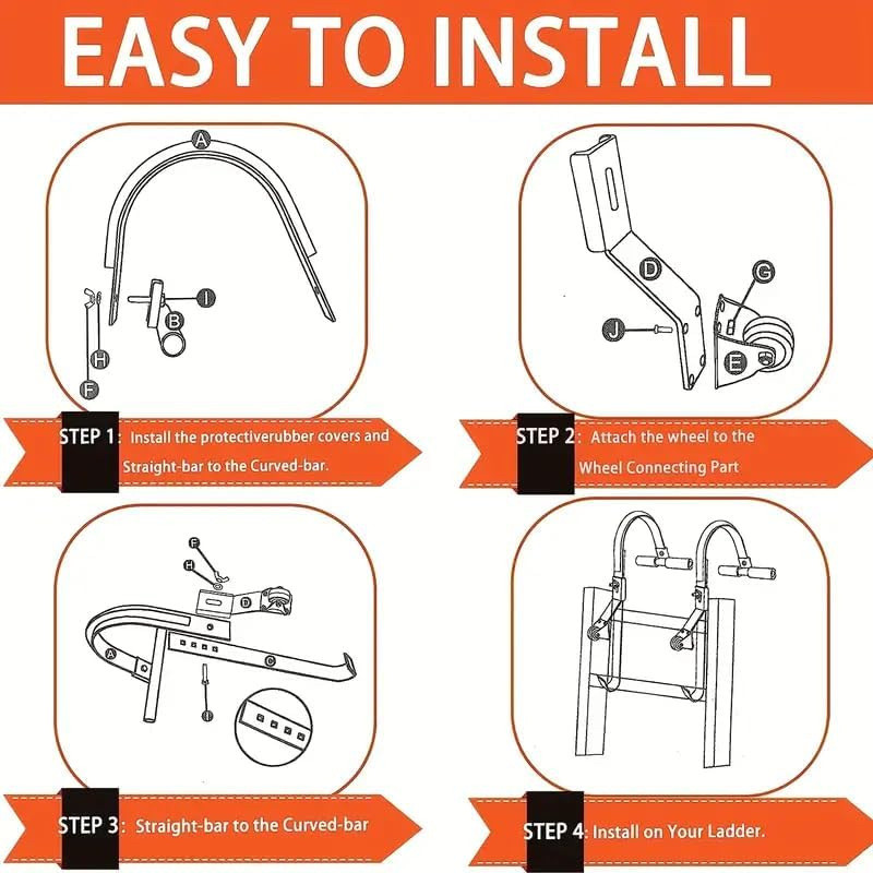 Multi Functional Straight Ladder Hook Household Ladder Stabilizer ...