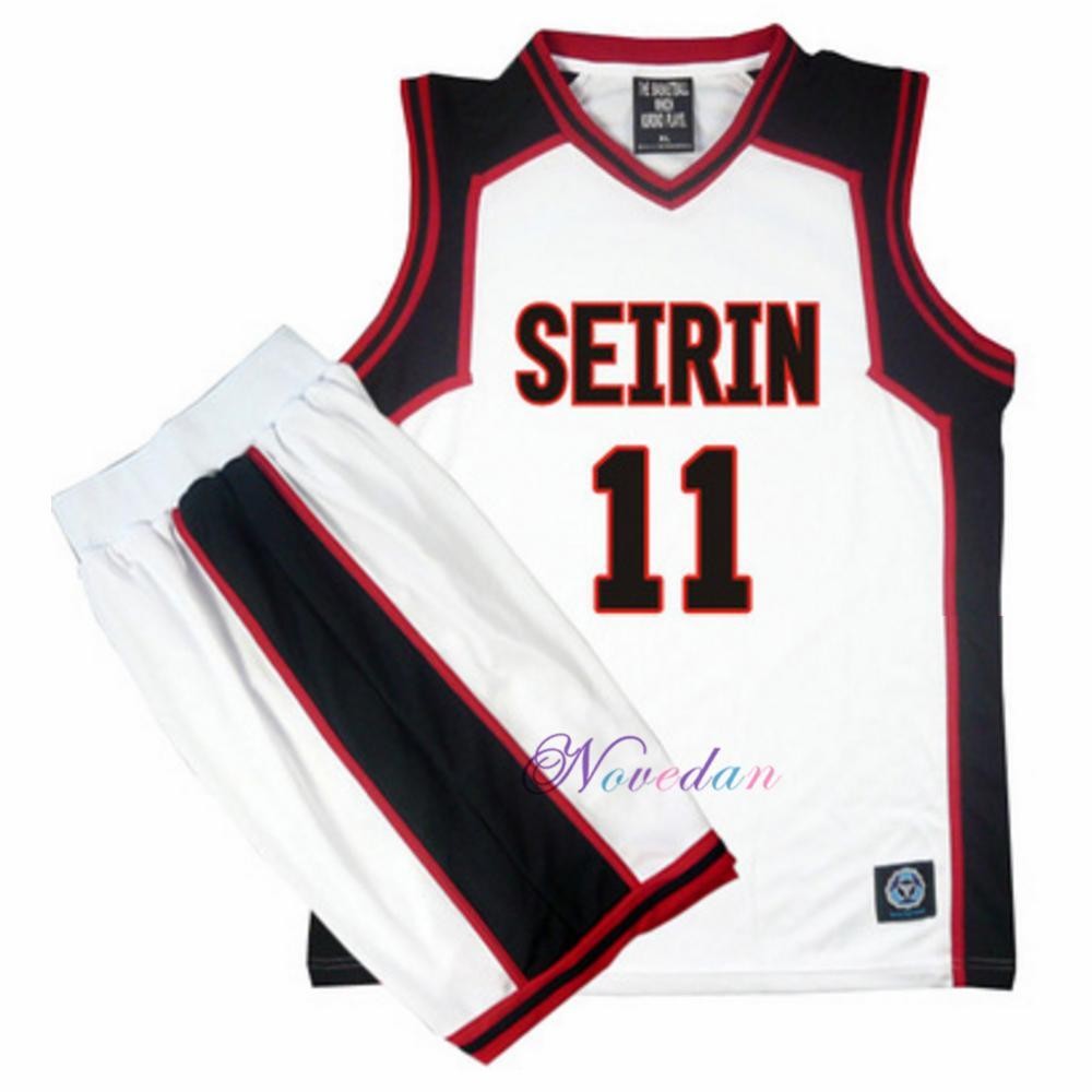 キ 3D Kuroko No Basket Basuke Cosplay Uniform SEIRIN Basketball Jersey ...