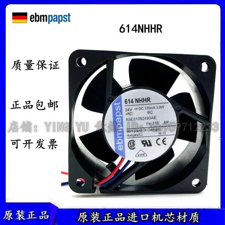 Orihinal Na Bagong Ebm Papst Fan Espesyal Na Benta 614Nhhr 6025 24V 3 ...