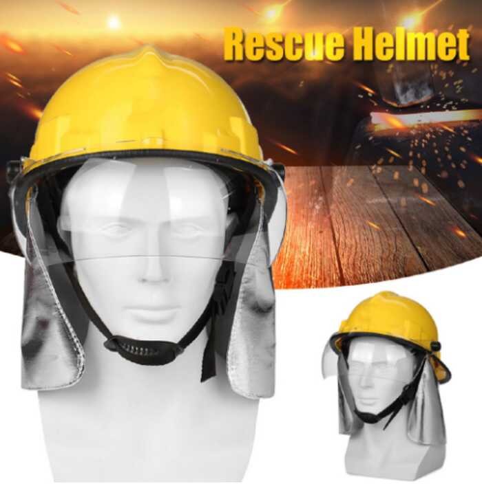 Proof Fire Fireman's Safety Helmet With Goggle Amice Electric Shock ...