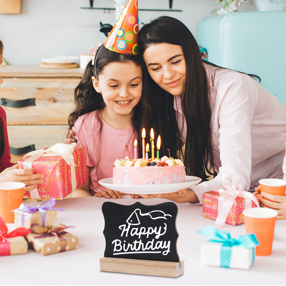 Portable Menu Message Board Signs - Mini Chalkboard Signs with Easel ...