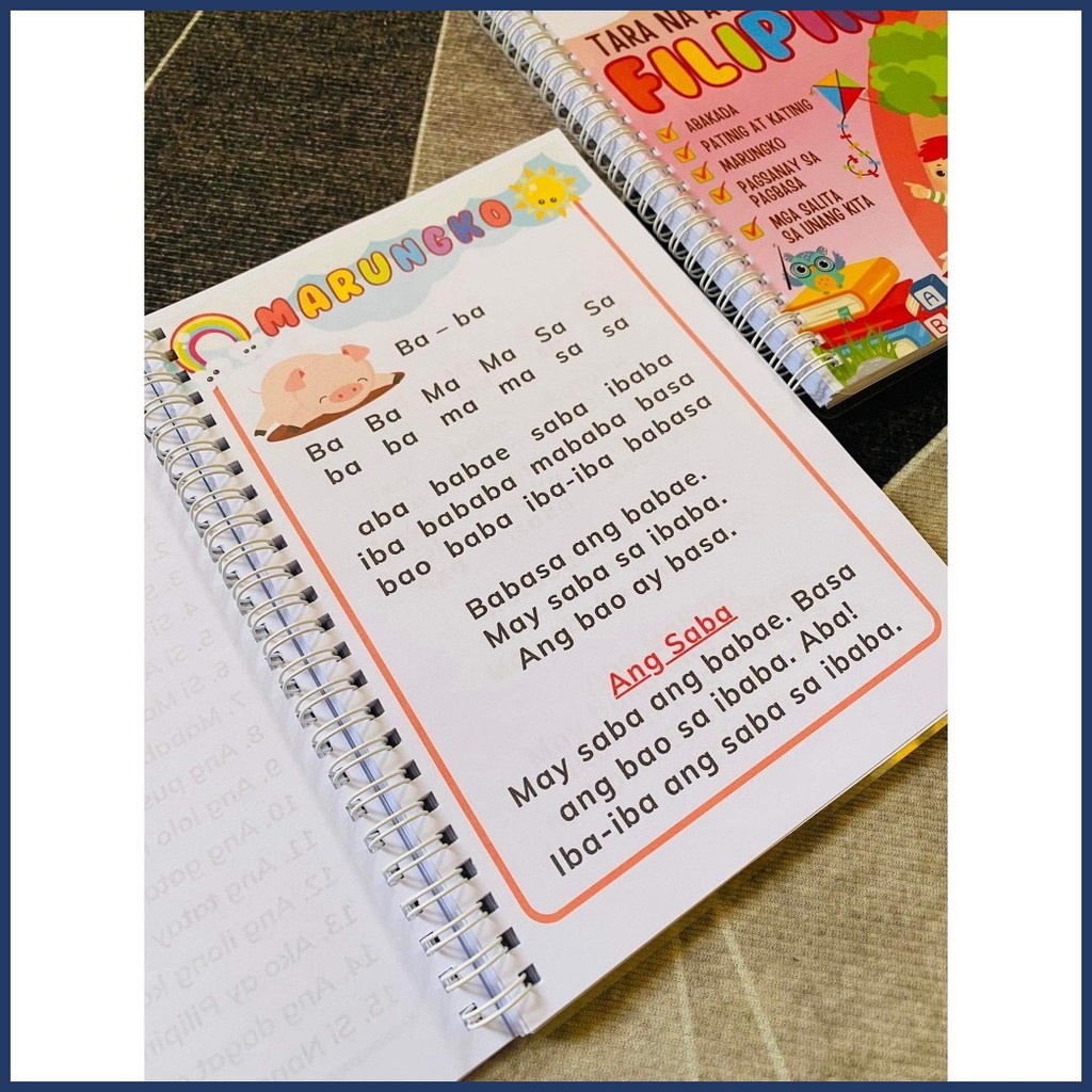 Pagsasanay sa Pagbasa/Filipino/ Abakada/Marungko (ONE BIND)"WORKBOOK ...