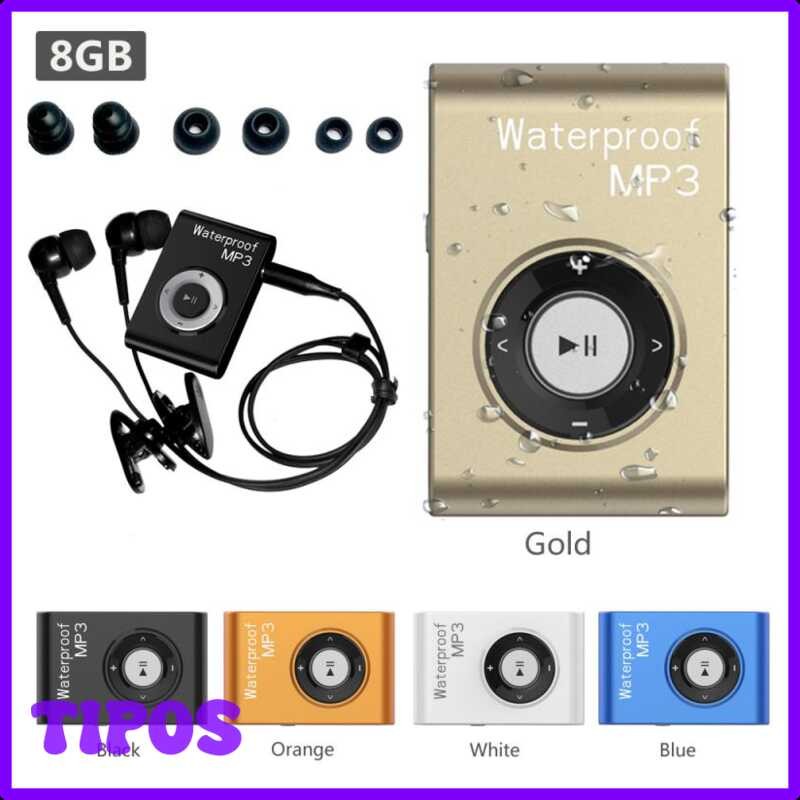 Waterproof Swimming [TIPOS] MP3 Player Stereo Music MP3 Walkman with FM ...