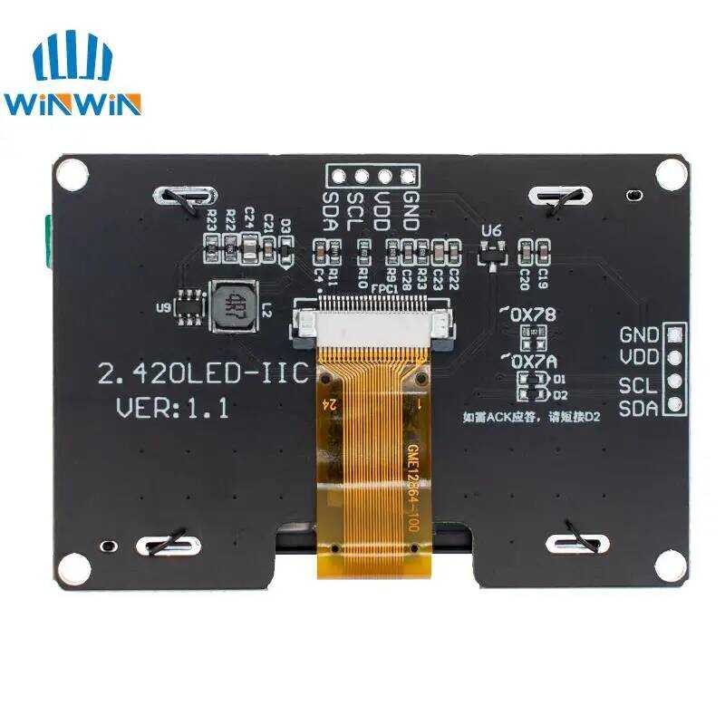 371 2.4" 2.42 Inch 128X64 OLED LCD Display Module Ssd1309 12864 4 Pin ...