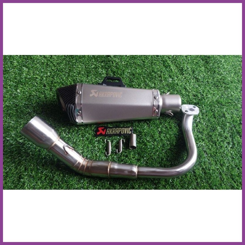 HONDA CLICK 125i / 150i AKRAPOVIC PIPE WITH SILENCER ( FULL SYSTEM ...