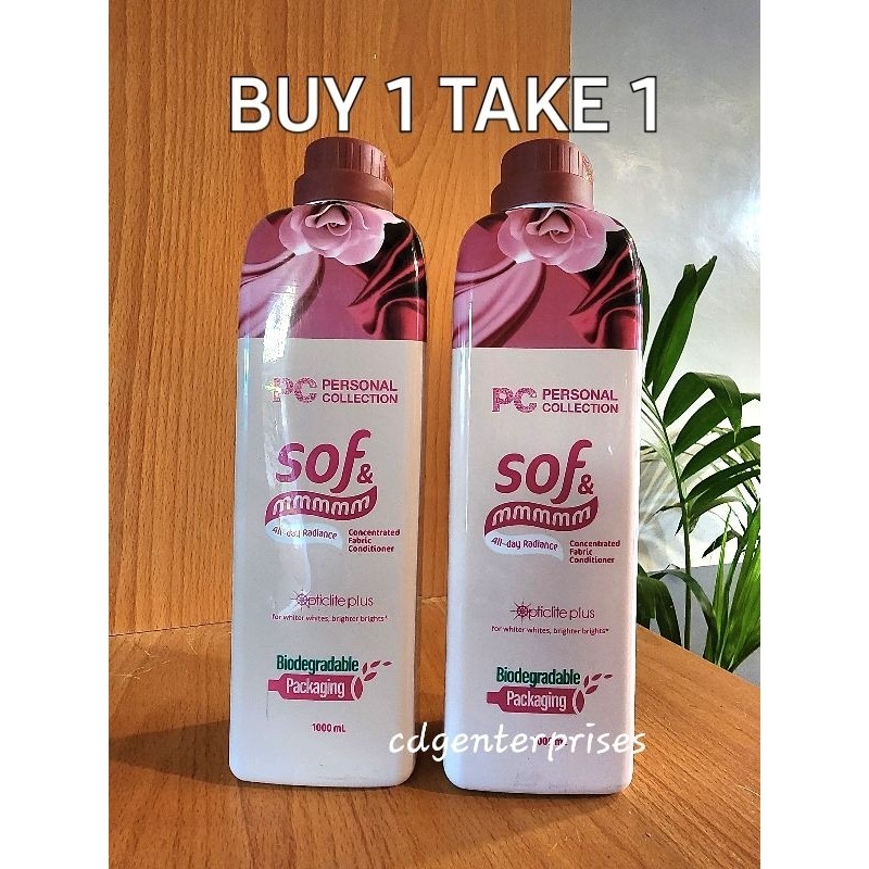 PC SOF FABRIC CONDITIONER 1L BUY 1 TAKE 1 ( ALL VARIANT) | Shopee ...