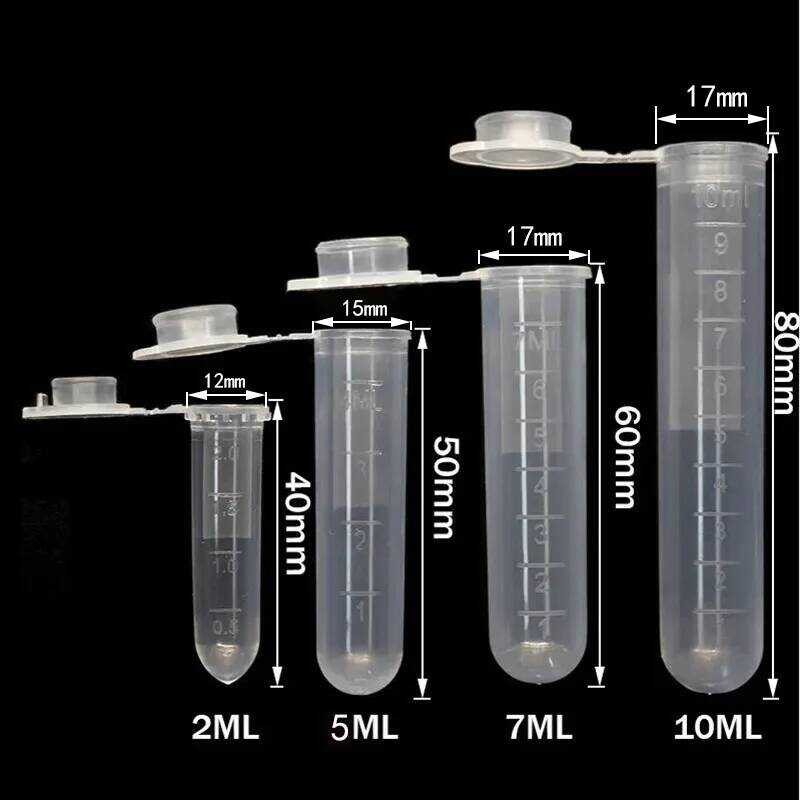 Department Store 2/4/5 / 10Pc 10Ml Laboratory Plies Sample Transparent ...