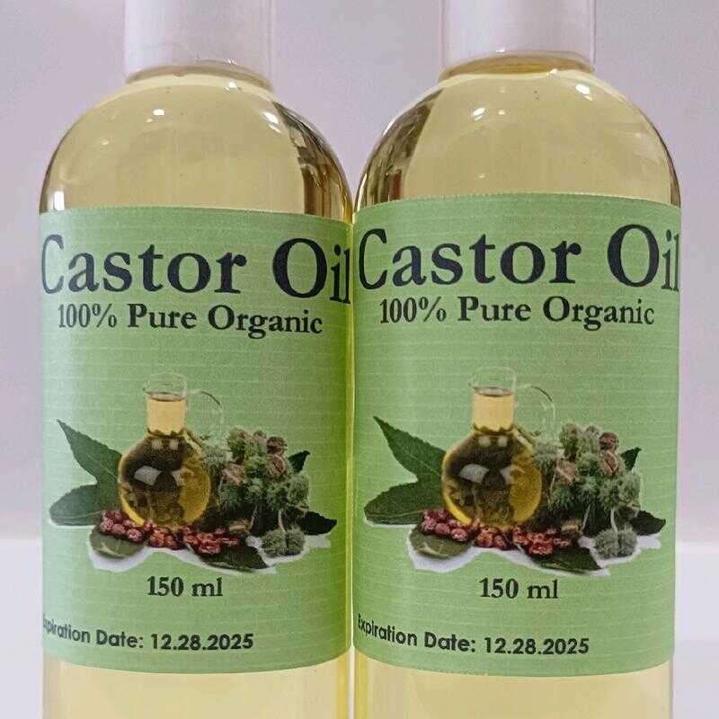 Castor Oil Organic 100% Pure (150Mlx2) D26 | Shopee Philippines