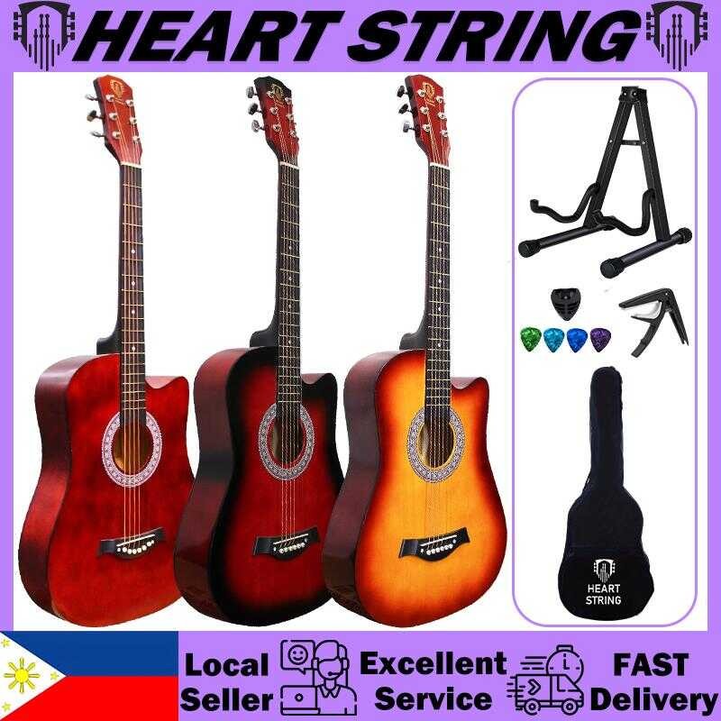 Heartstring 38 Inches Budget Low Action Acoustic Set For Adult Kid ...