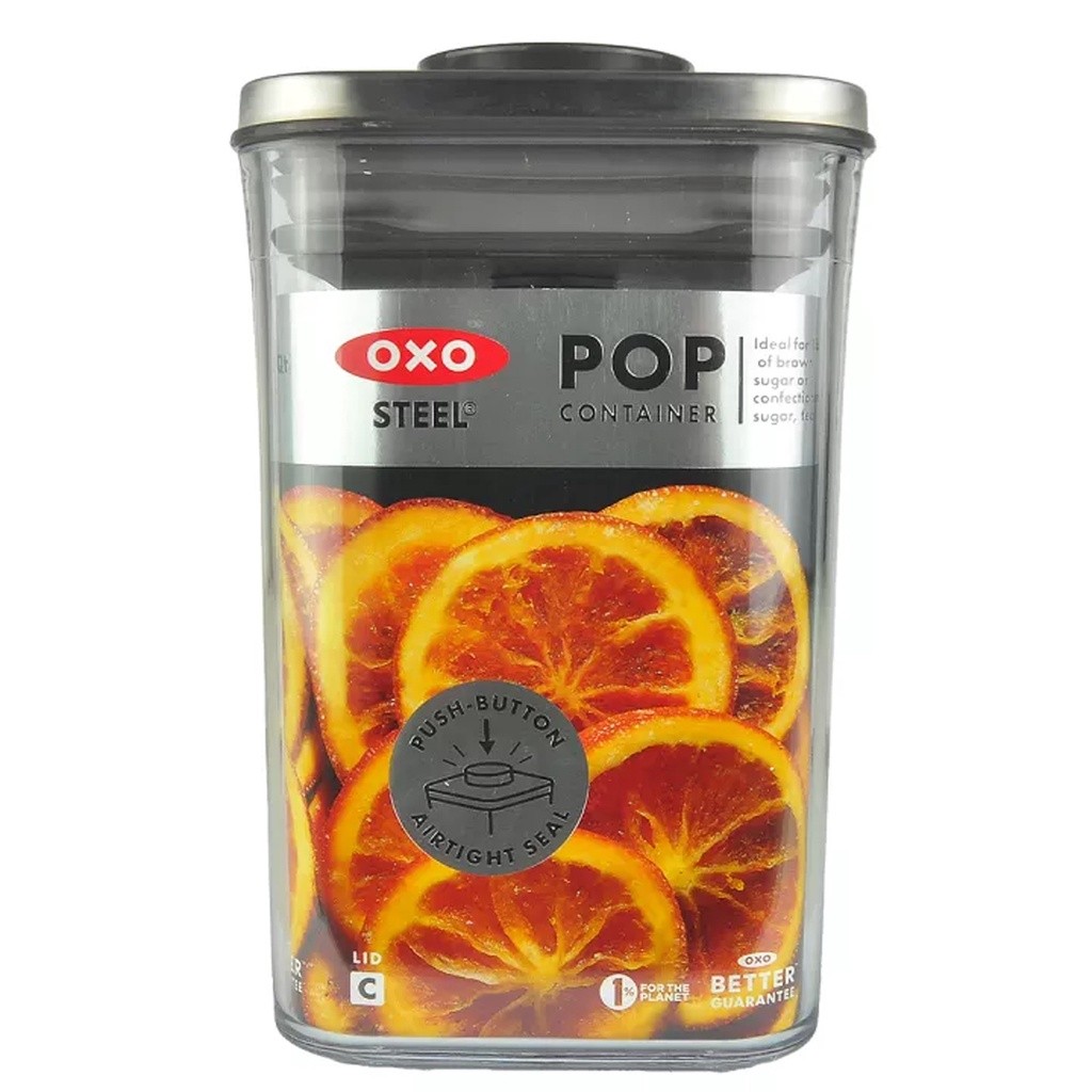 OXO Houseware Steel POP Container Square - 1L | Shopee Philippines