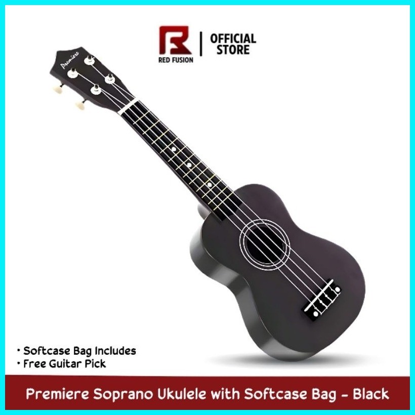 Premiere Soprano Ukulele(Black) | Shopee Philippines