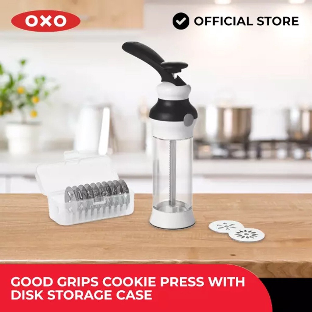 OXO Houseware Good Grips Cookie Press with Disk Storage Case | Shopee Philippines