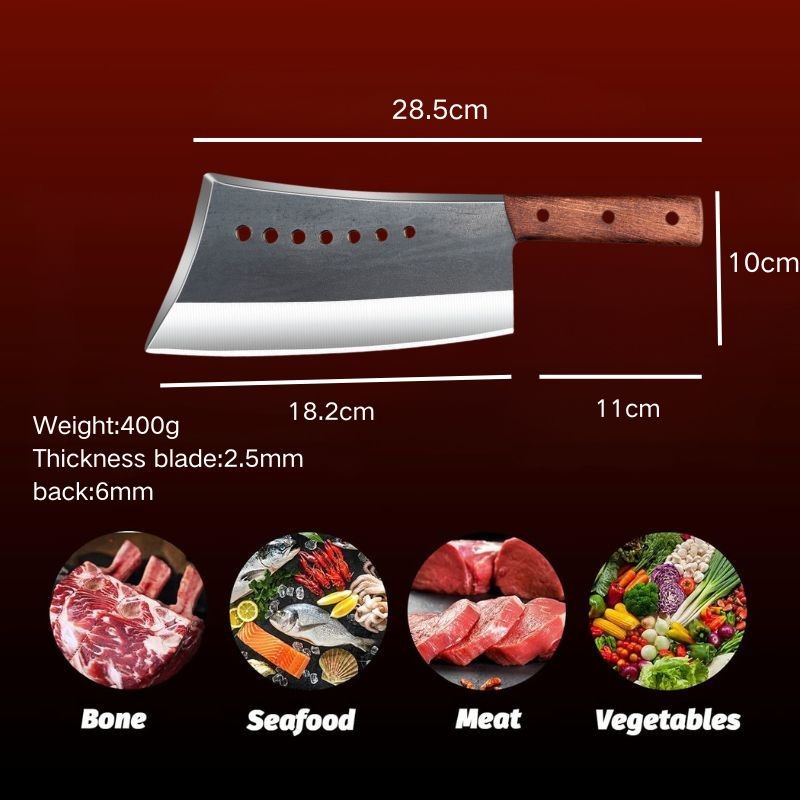 Japanese Style Meat Cleaver Chopping Bones And Frozen Meat Kitchen ...