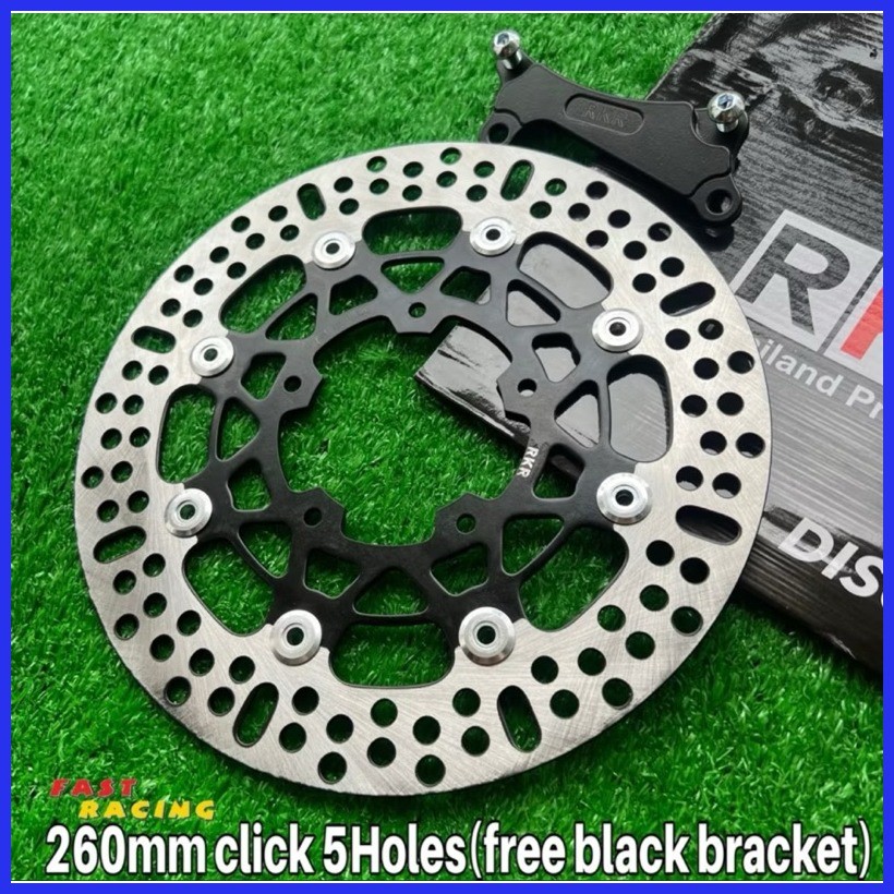 ☎ BIG DISC BRAK 260mm (5holes) click i 125 / 150 (V3) with free braket ...