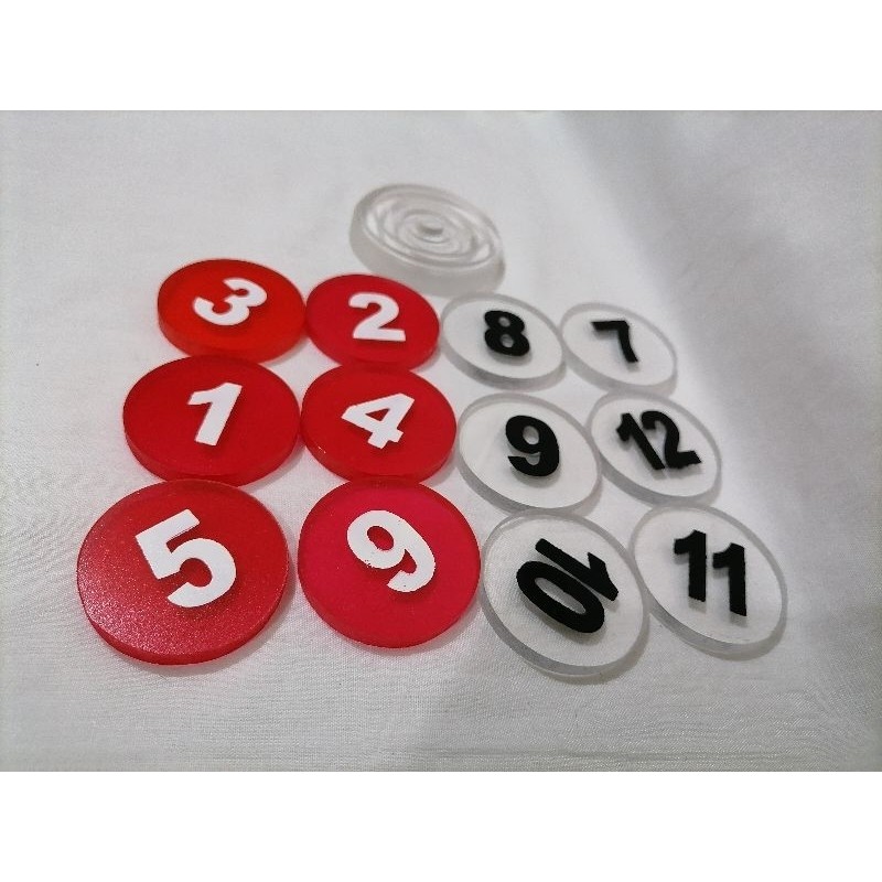 Pool Chips Fiber Glass with Number (Random Colors) | Shopee Philippines