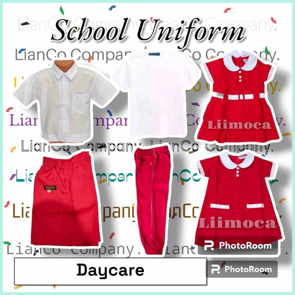 LIANCO'S SCHOOL UNIFORM SET//DAYCARE UNIFORM//FOR BOYS & GIRLS | Shopee ...