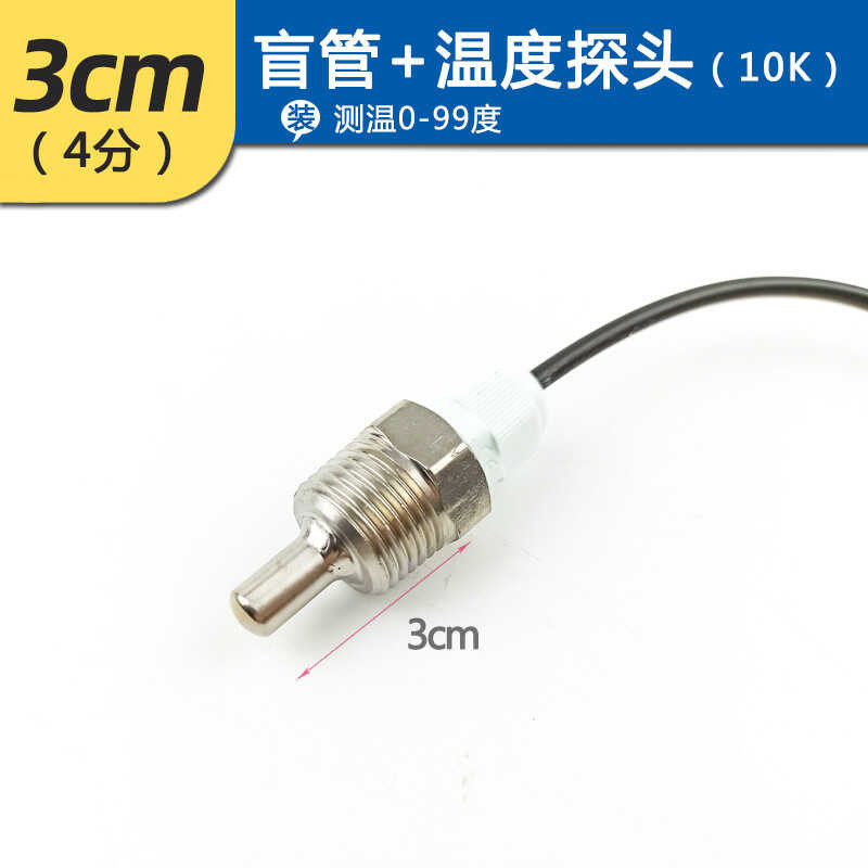 4-Point Blind Tube 304 Stainless Steel Temperature Sensor Solar Energy ...