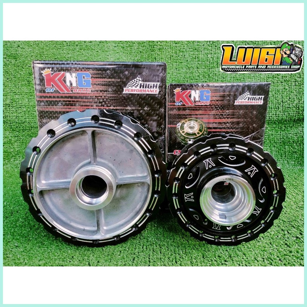 KING OF DRAG HONDA XRM 125 / RS 125 / XRM 110 LIGHTEN HUB SET GEAR TYPE ...