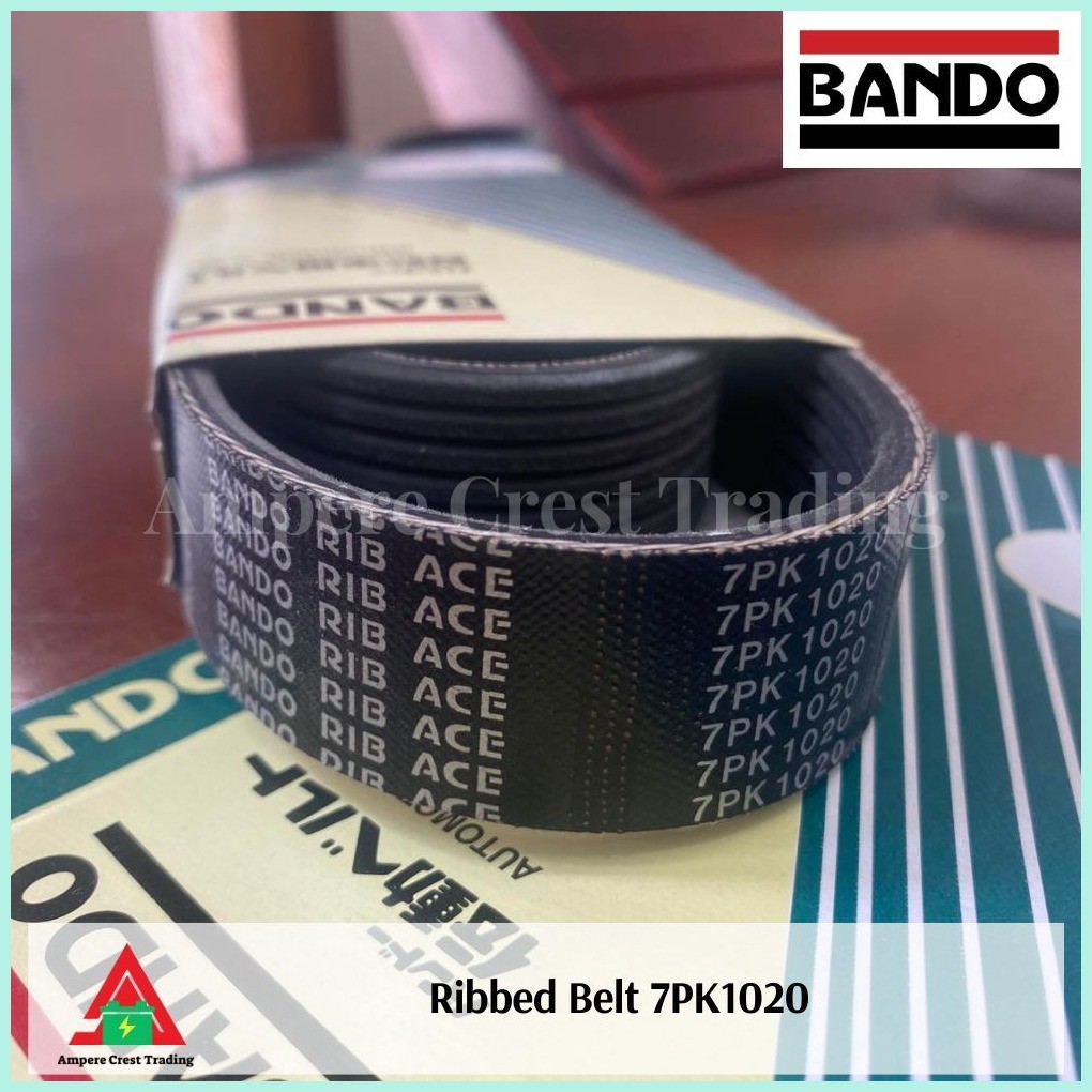 Bando Ribbed Belt 7PK-1020 for Isuzu D-Max / MU-X 4JJ1-TC 4JJ1-TCX 3.0L ...