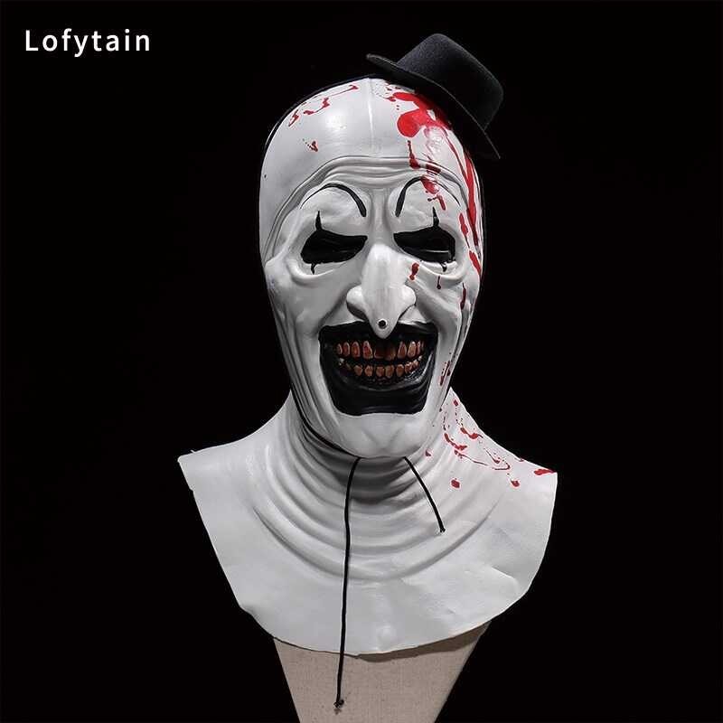 Horror Lofytain Terrifier Art The Clown Mask Cosplay Creepy Bloody ...