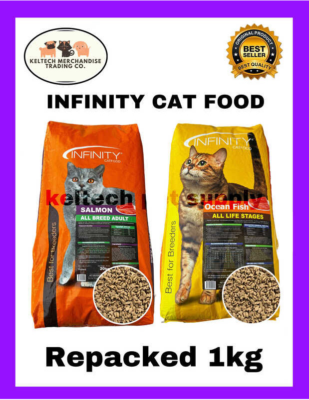Infinity 2024 COD Cat Dry Food Ocean Fish All Life Stage/Salmon for ...