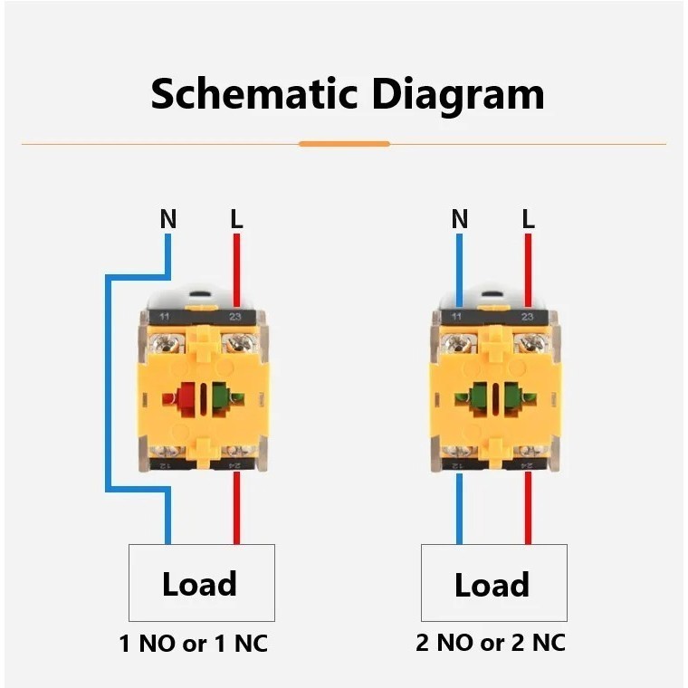 La38 11bn Press Type Power Switch Push Button Switch 22mm Self Locking Self Resetting Start Stop