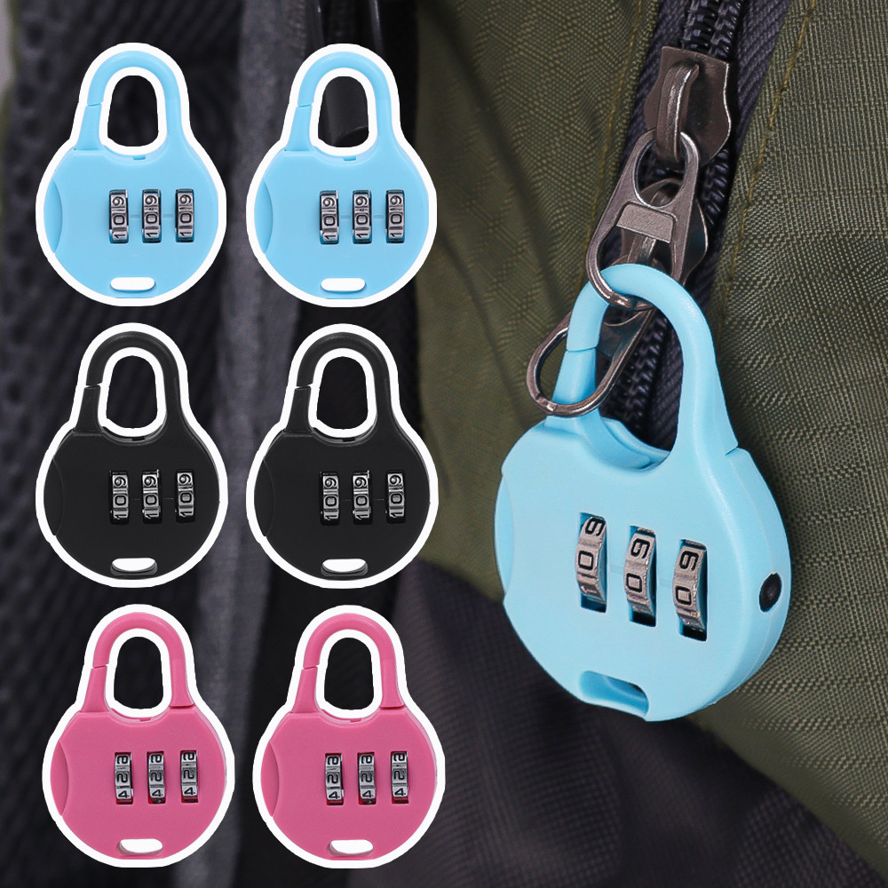 5Pcs Mini Color Password Padlock - Trolley Case Coded Lock - Backpack ...