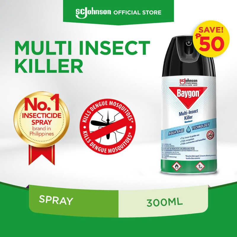 Baygon Multi COD Insect Killer Based sa tubig - 300 ml | Shopee Philippines