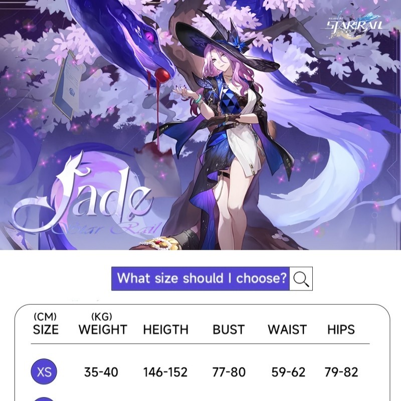 - JINN - IN STOCK JADE Cosplay Honkai Star Rail Cosplay Costume Lady ...