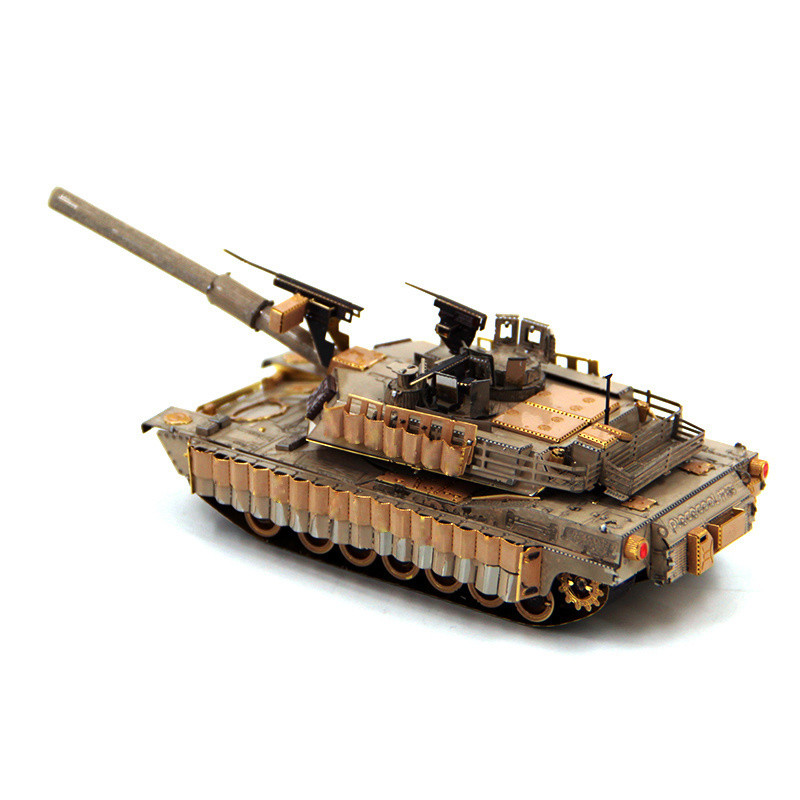 Cool 3D Three-Dimensional Metal Puzzle M1a2 Abrams Tank Toy DIY Model | Shopee Philippines