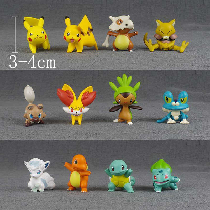 5 Hot Anime Figures Charmander Rockruff Lycanroc Litten Pikachu Rowlet ...