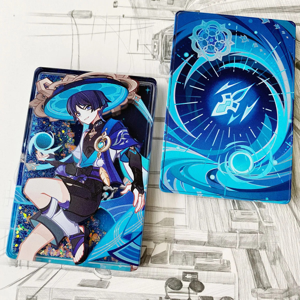 キ Wanderer Game Genshin Impact Balladeer Cartoon Acrylic Brick Quicand ...