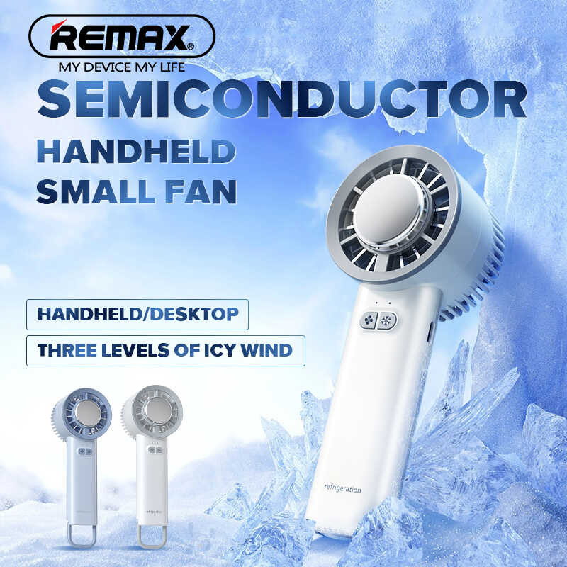 Remax Mini Fan Refrigeration Rechargeable Handheld Jet Fan 3 Gear ...