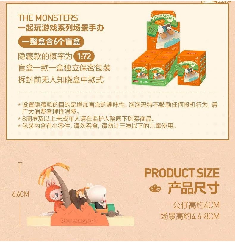 P POPMART Pop Mart labubu labubu Play Game Together Series Scene Figure ...