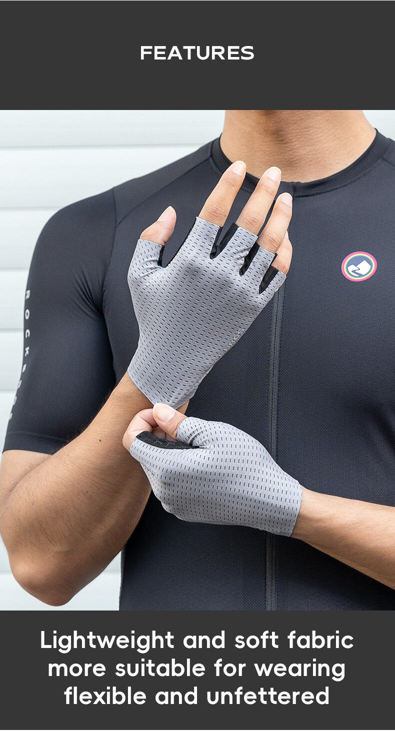ROCKBROS Bicycle Cycling Glove Full Finger Breathable Anti-slip Shockproof Bike Glove Men Women ...
