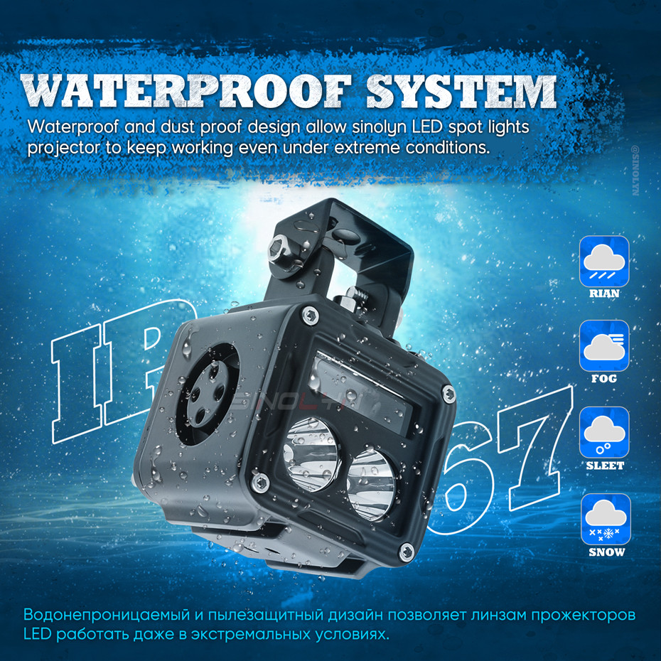 Night Ranger Mini Cube Premium Driving Lights MDL Auxiliary Lights Work ...