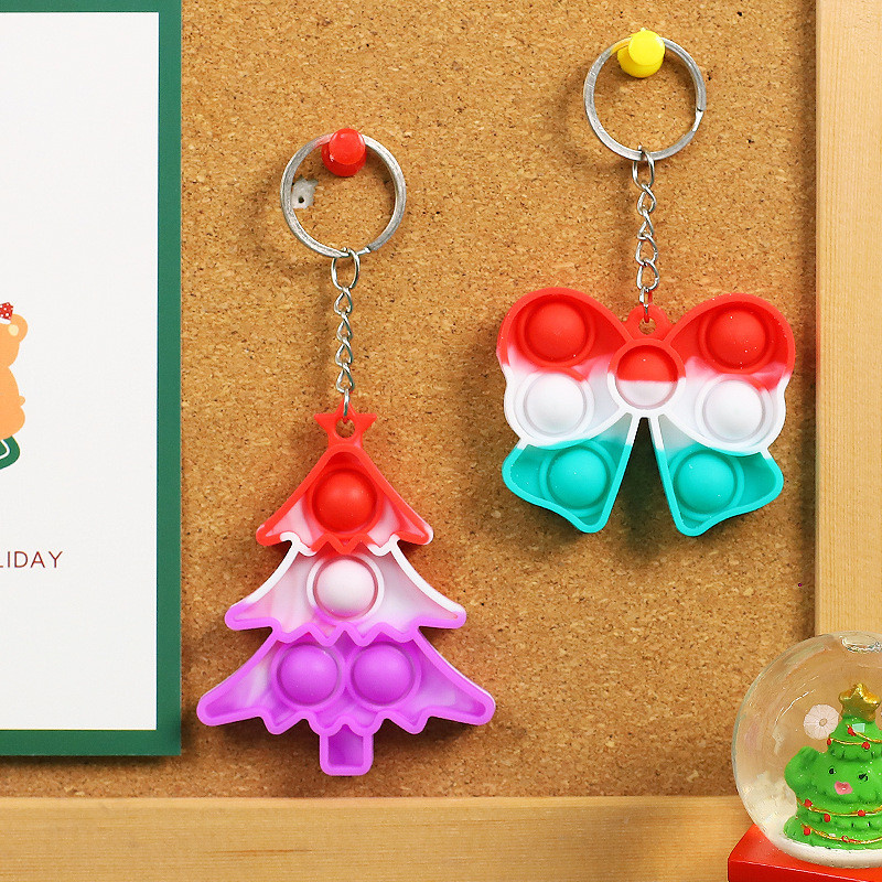 Rainbow Pop Toys Sensory Stress Keychain Birthday Christmas Rodent ...