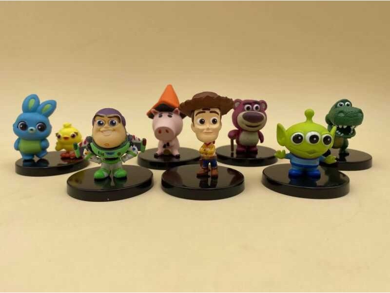 D 7 Toy Story Woody Buzz Lightyear Hug Bear Box Egg Hand Office Model ...