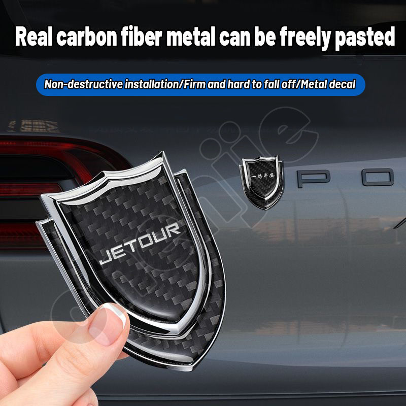 High quality Car Logo Emblem Badge Chrome Sticker 3D Metal Carbon Fiber ...