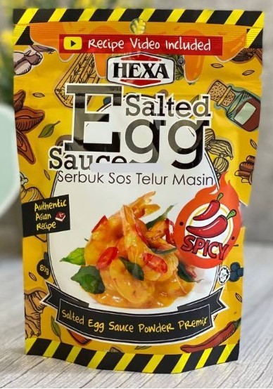 HEXA HALAL Salted Egg Sauce Powder Premix 80g (ZIPLOCK) | Shopee ...
