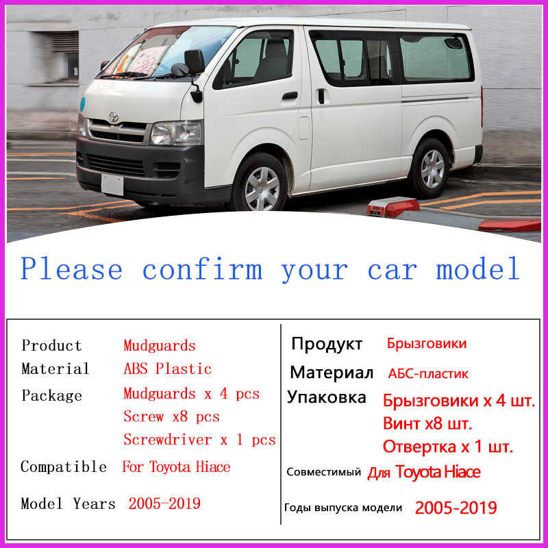 ZXH Para Sa Toyota Hiace H200 2005~2019 2008 2016 Auto Wheel Fender ...