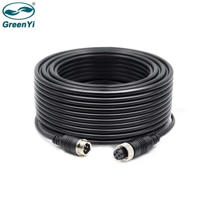 Greenyi 10 M/15M/20M Waterproof 4Pin Connector Extension Cord Power ...