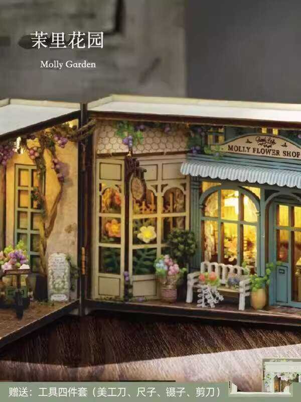 Tt Treehouse Assembly Miniature House Model DIY Handcrafted Cabin ...