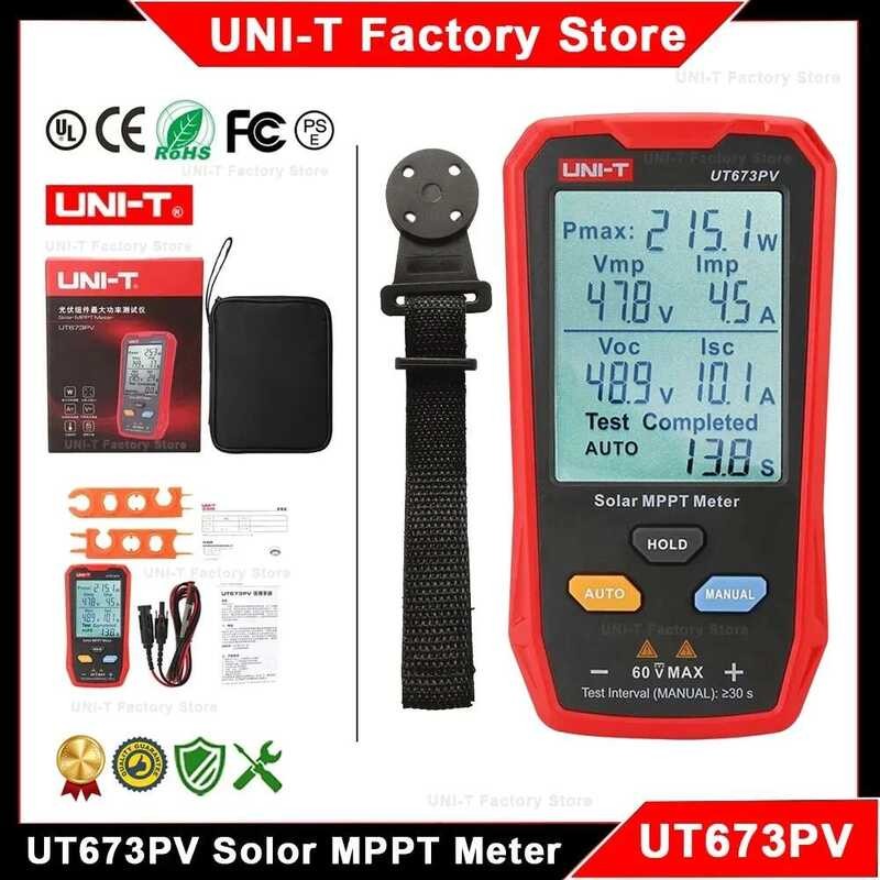 Uni-T 1 Ed Ut673pv Solar MPPT Meter Photovoltaic Panel Tracker Maximum ...