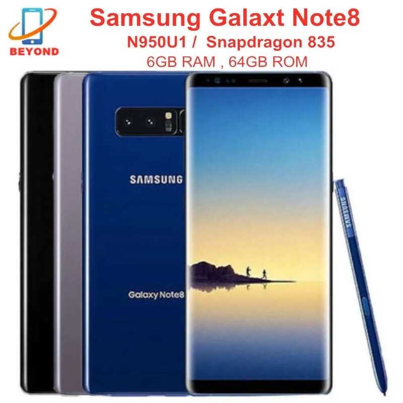 A Samsung Galaxy Note8 Note 8 N950u1 Snapdragon 835 NFC Octa Core 6.3' 6Gb RAM 64Gb ROM Original ...