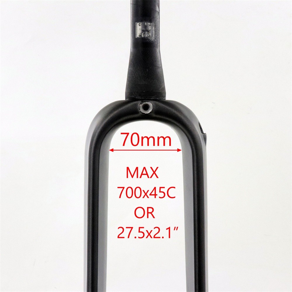 KOCEVLO Carbon Fiber Bicycle Road Gravel Front Fork Internal Cable ...