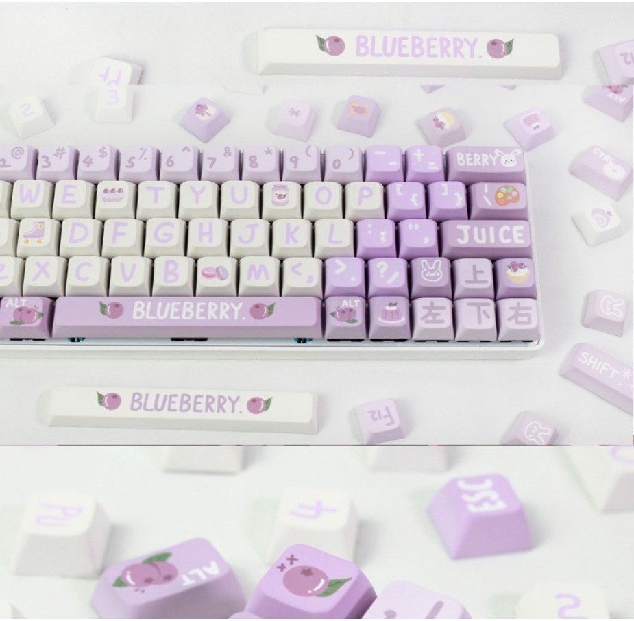 Blueberry Keycap Light Purple Grape Cartoon 133 Keycaps XDA Profile ...