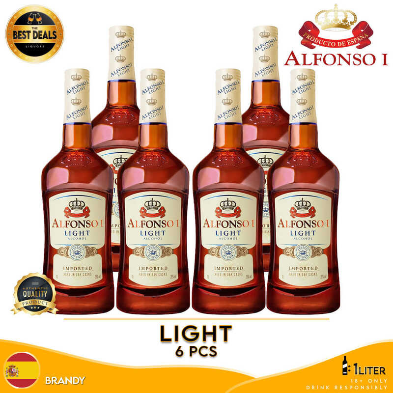 Alfonso Light Brandy 1L 6 Bottles Bundles 587 | Shopee Philippines