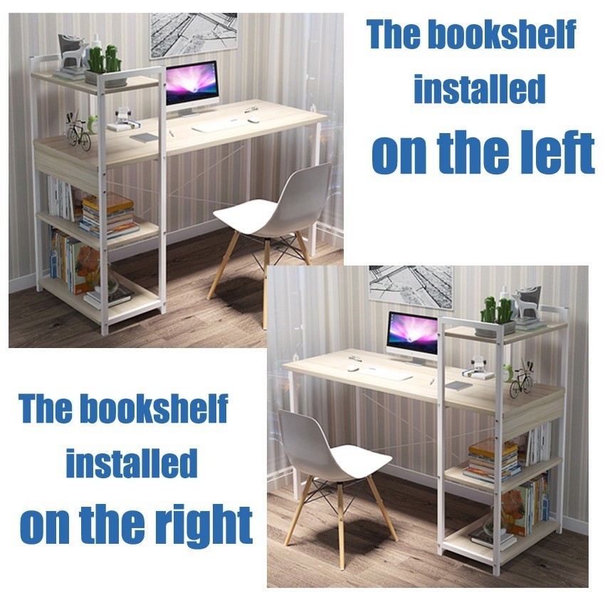Office Desk Table Computer Desk with Shelves Home Office Desk Desktop ...