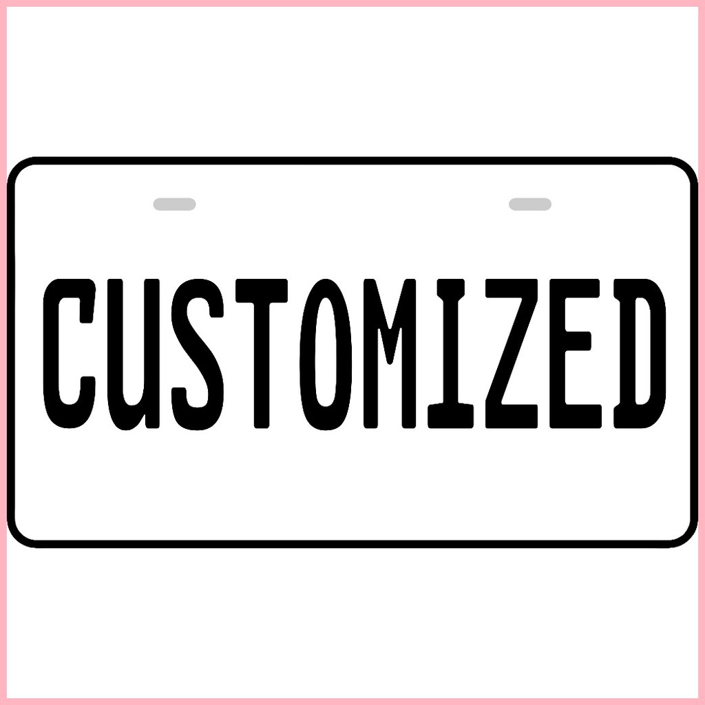 Customized Plate Number ( New Size Motorcycle and Car Plate) | Shopee ...